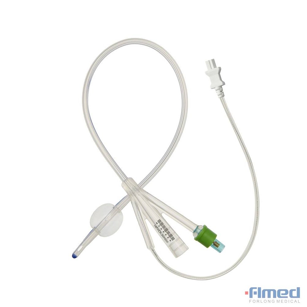 Silicone Foley Catheter with Temperature Probe from China manufacturer ...
